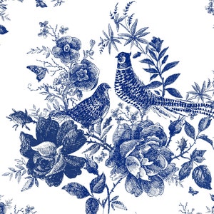 Blue Decoupage Paper for Furniture - Rice Paper Decoupage - Large ...