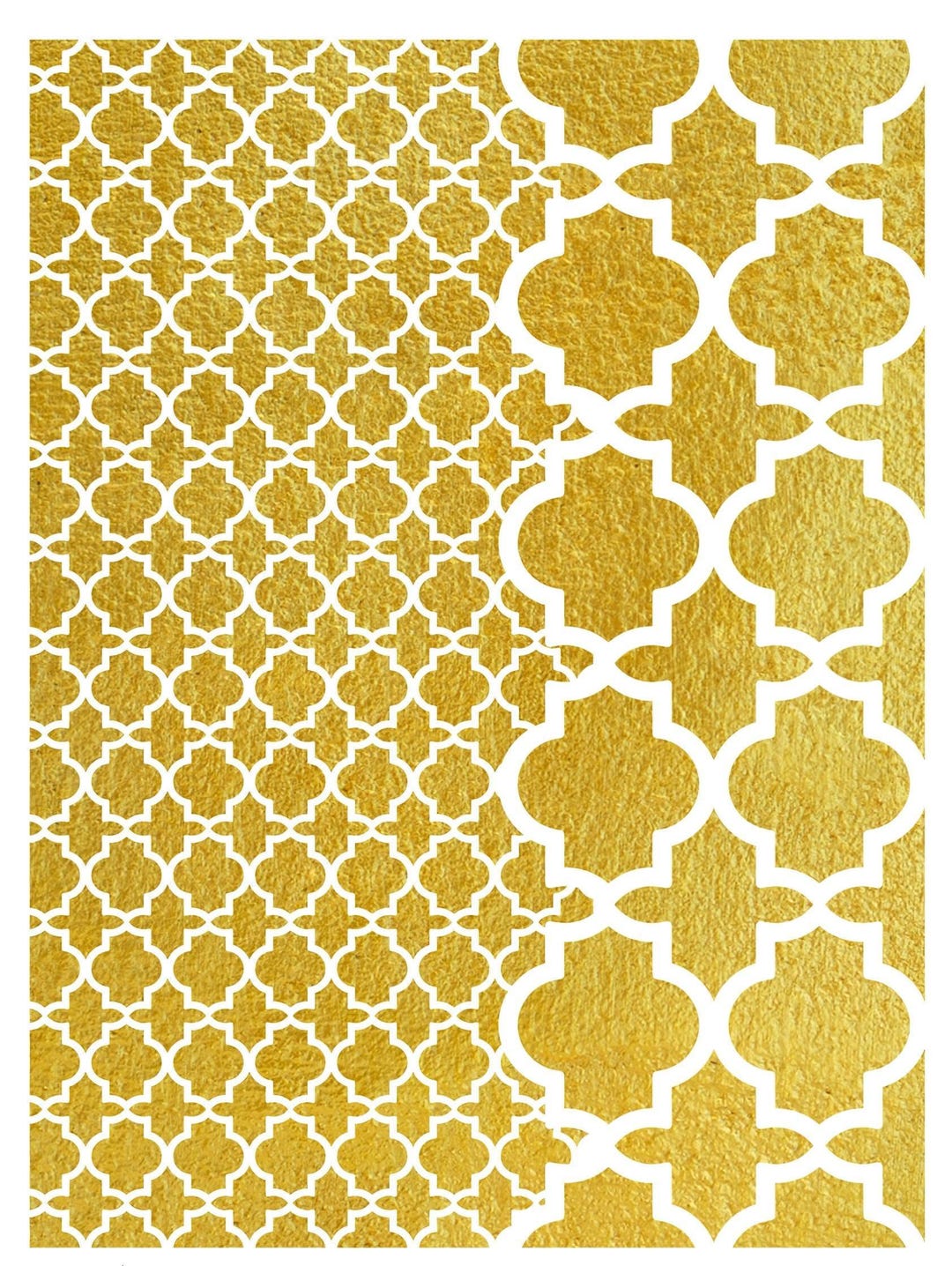 NEW! Gold Metal Leaf Decoupage Paper - A3 Size - Rice Paper With Gold ...