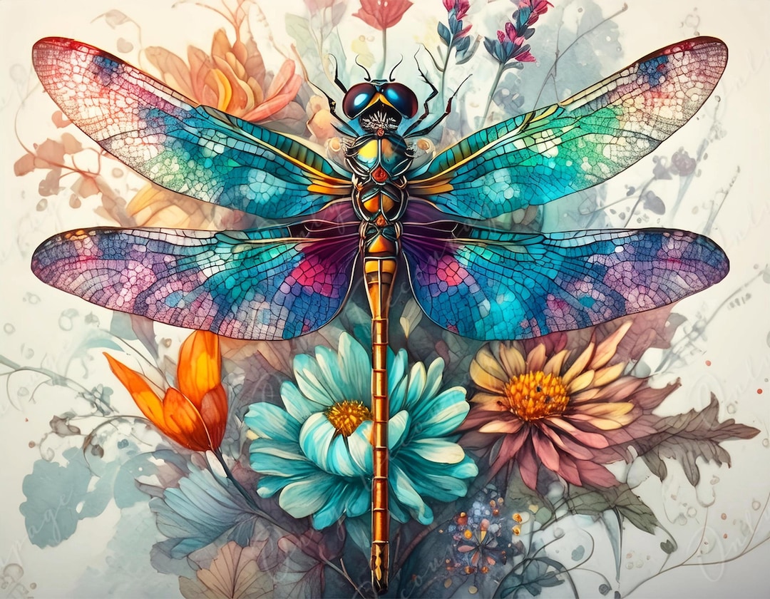 Dragonfly - Large Decoupage Paper for Furniture - Rice Paper ...