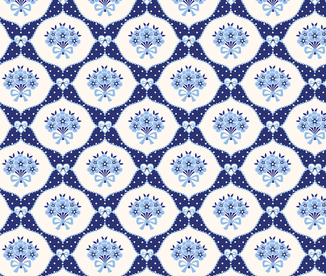Blue Pattern - Large Rice Paper for Decoupage - Furniture Decoupage ...