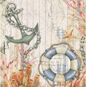 Anchor - Sea Life - Decorative Paper - Decoupage Art - Large Size Rice ...