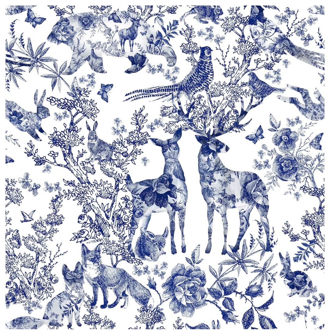 Blue Decoupage Paper for Furniture - Rice Paper Decoupage - Large ...