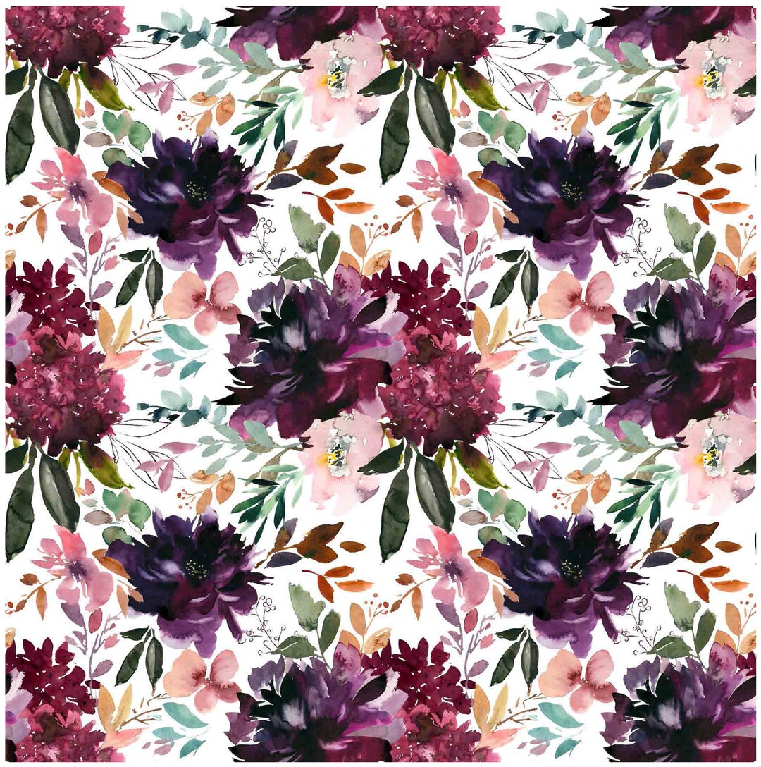 Watercolor Floral Rice Paper - Vintage Decoupage Paper for Furniture ...