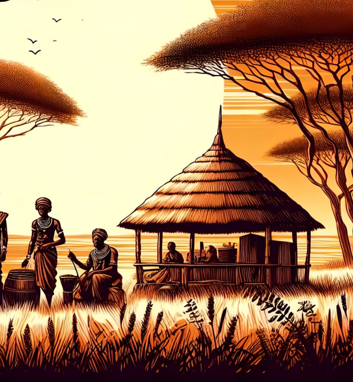 African Tribe - Decoupage Paper for Furniture - Rice Paper Decoupage ...