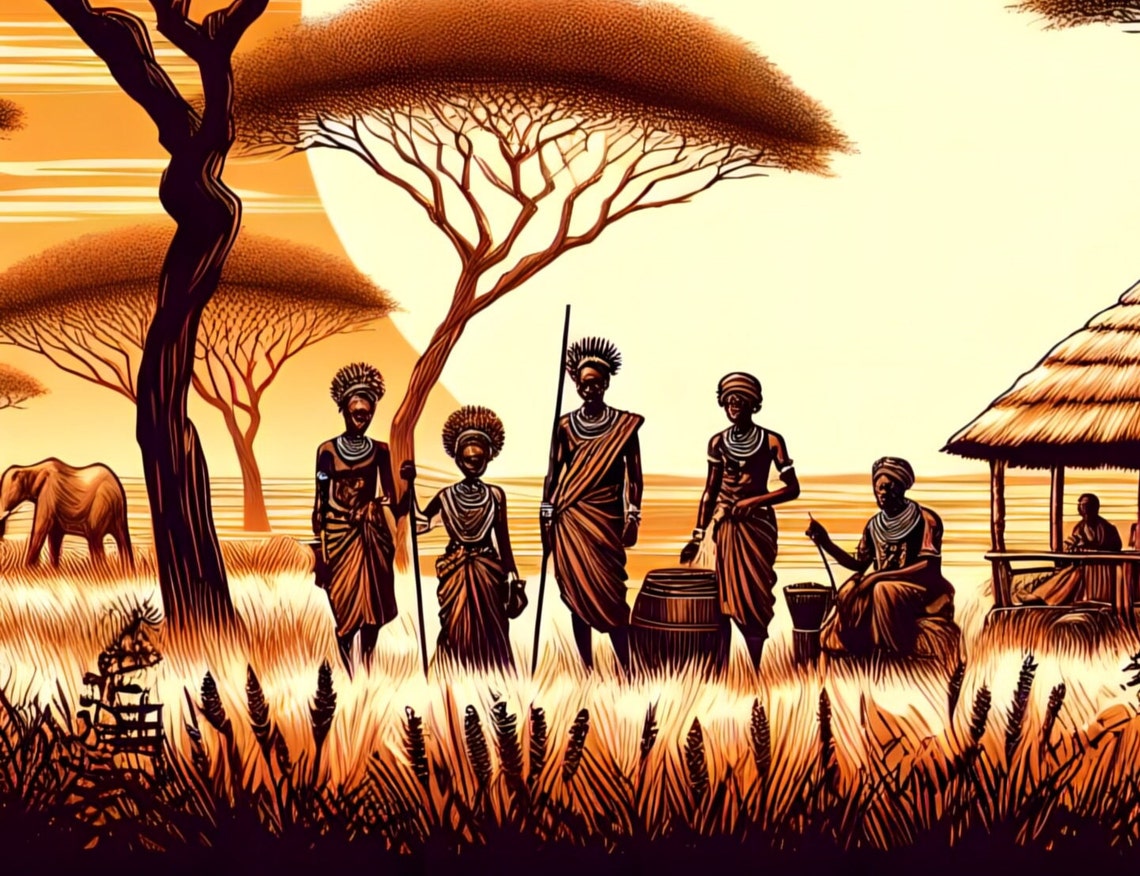 African Tribe - Decoupage Paper for Furniture - Rice Paper Decoupage ...