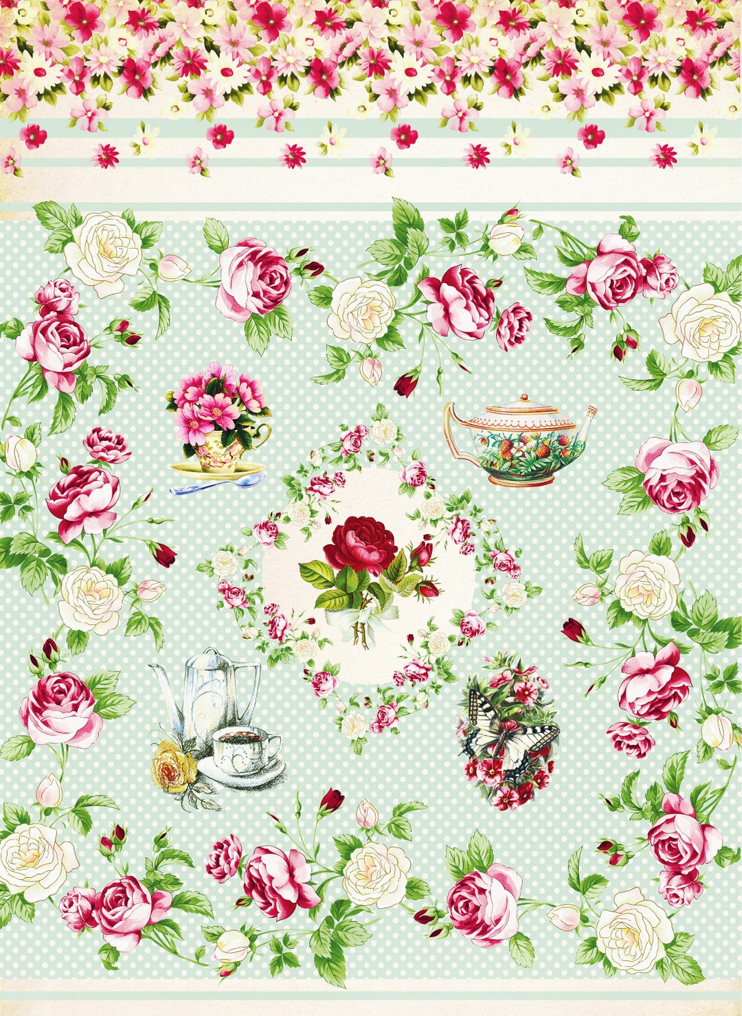 Large Decoupage Paper - Decoupage Art - Rice Paper for Decoupage ...