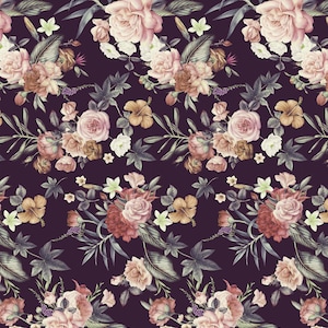 Large Decoupage for Furniture - Rice Paper - Vintage Decoupage - Floral ...