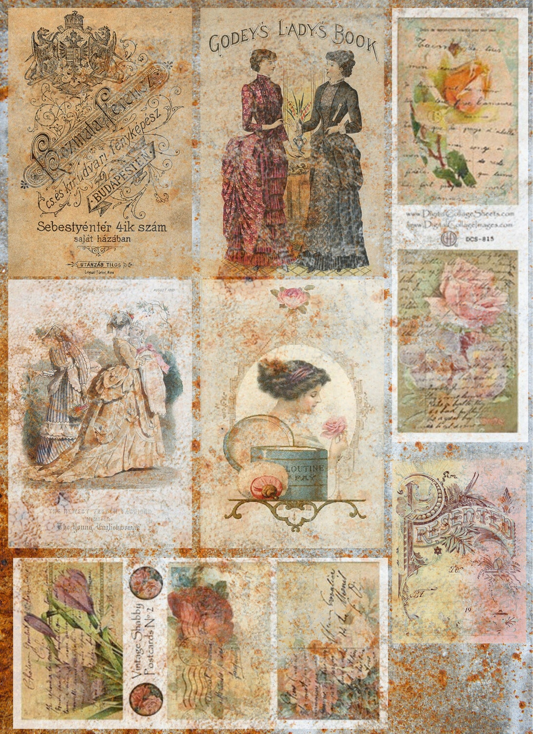 Large Decoupage Paper - Decoupage Art - Rice Paper for Decoupage ...