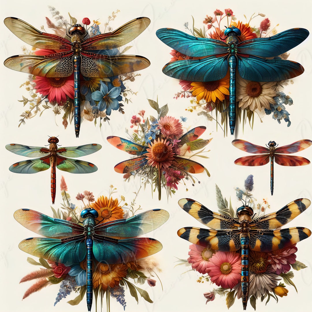 Large Decoupage Paper for Furniture - Dragonfly - Rice Paper ...