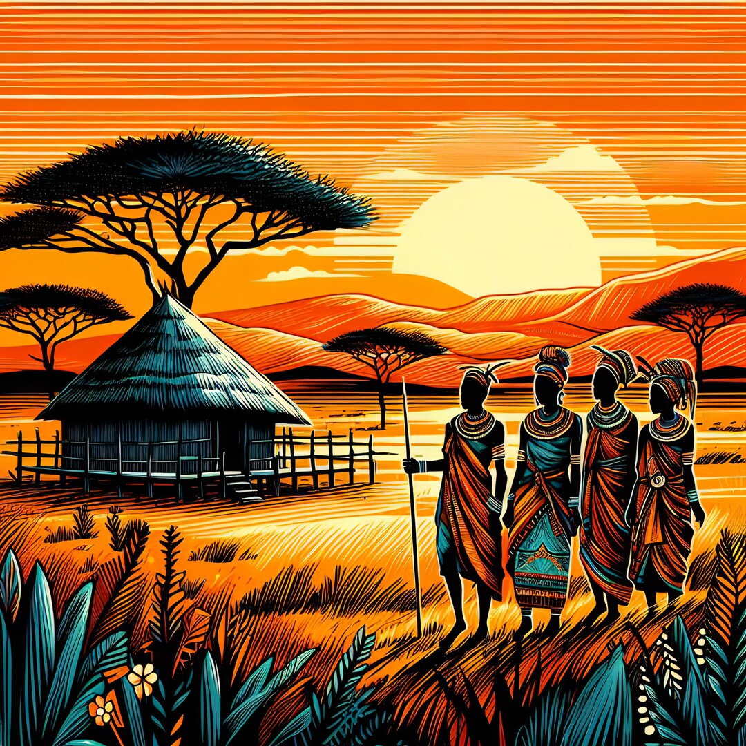 African Tribe - Decoupage Paper for Furniture - Rice Paper Decoupage ...