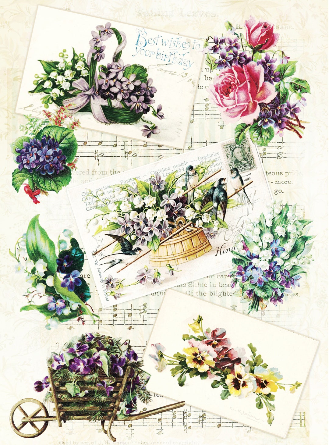 Large Decoupage Paper - Decoupage Art - Rice Paper for Decoupage ...