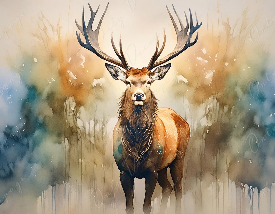 Deer - Large Decoupage Paper for Furniture - Rice Paper - Decoupage ...