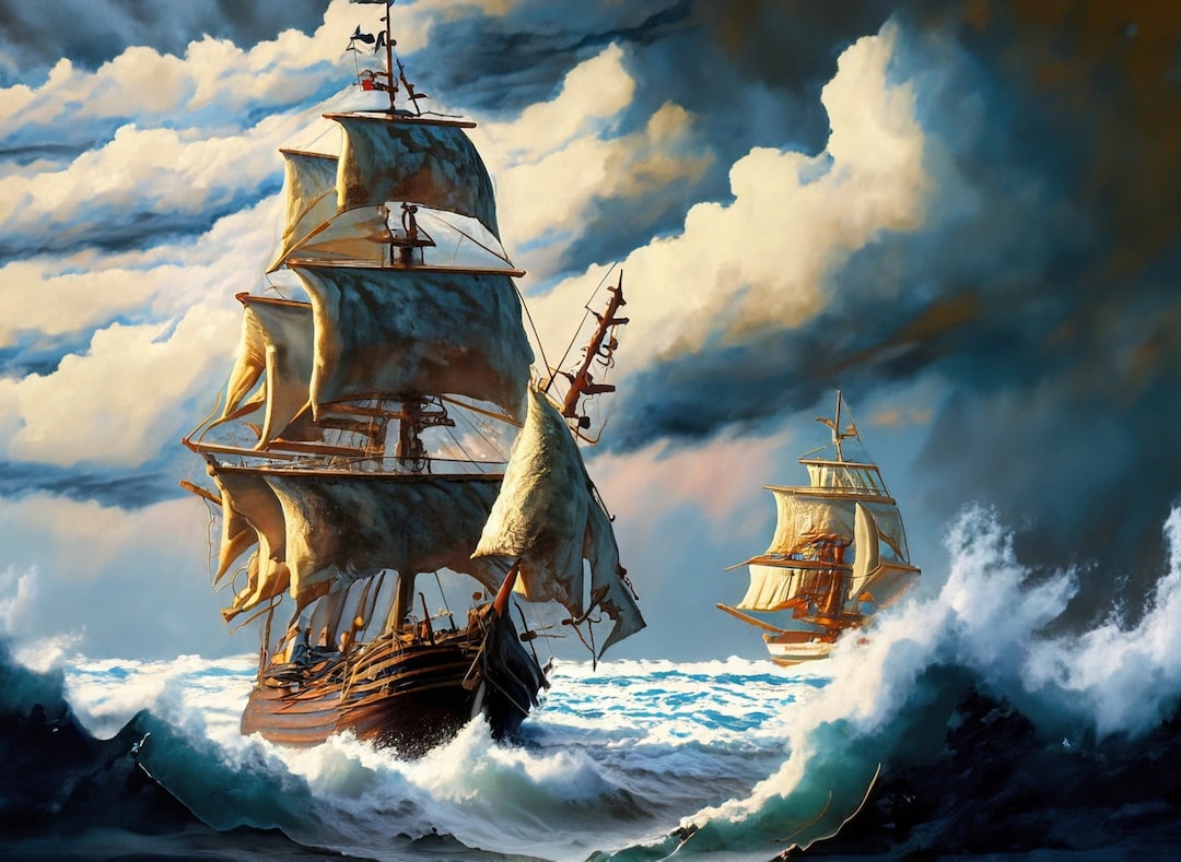 Sailing Ships Large Decoupage Paper Decoupage Art Rice Paper for ...