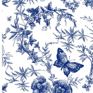 Blue Decoupage Paper for Furniture - Rice Paper Decoupage - Large ...