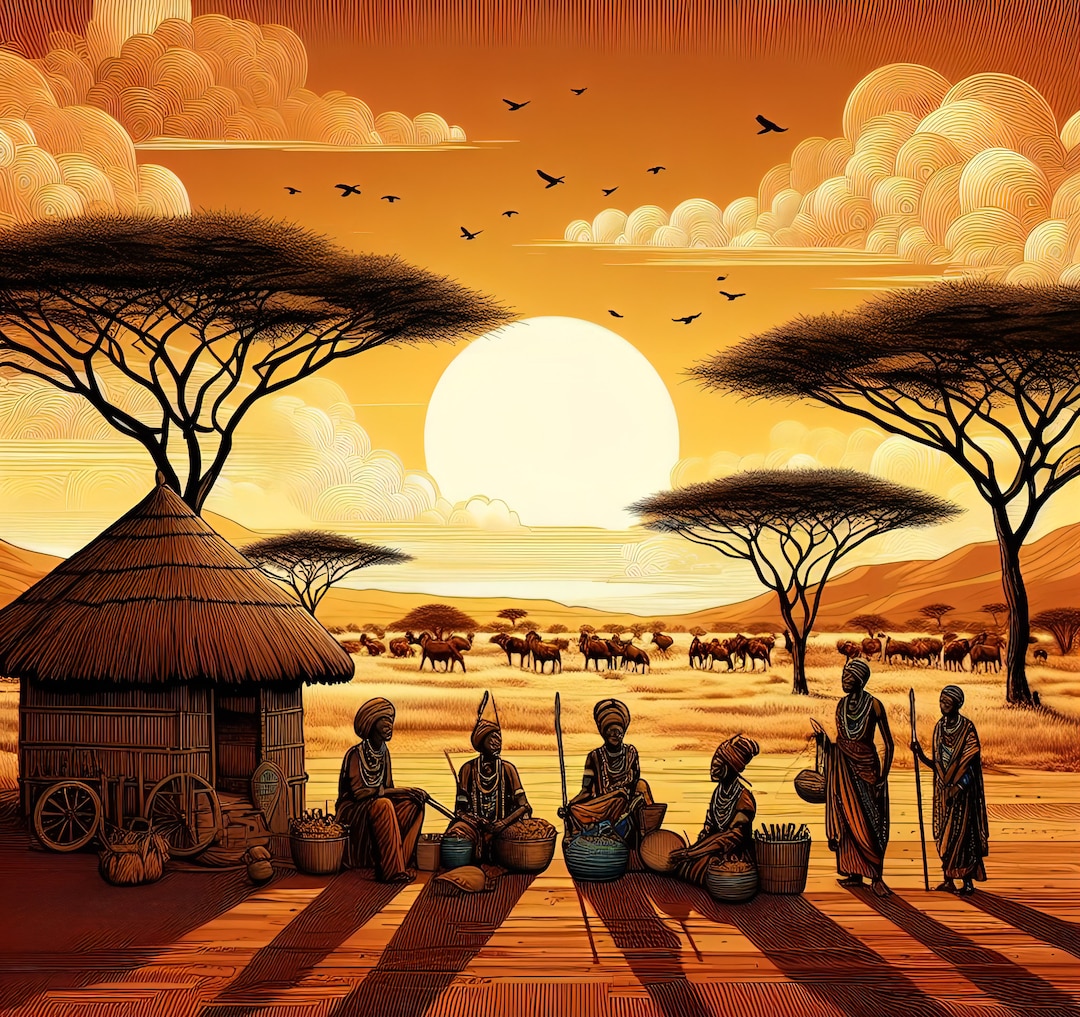 African Tribe - Decoupage Paper for Furniture - Rice Paper Decoupage ...