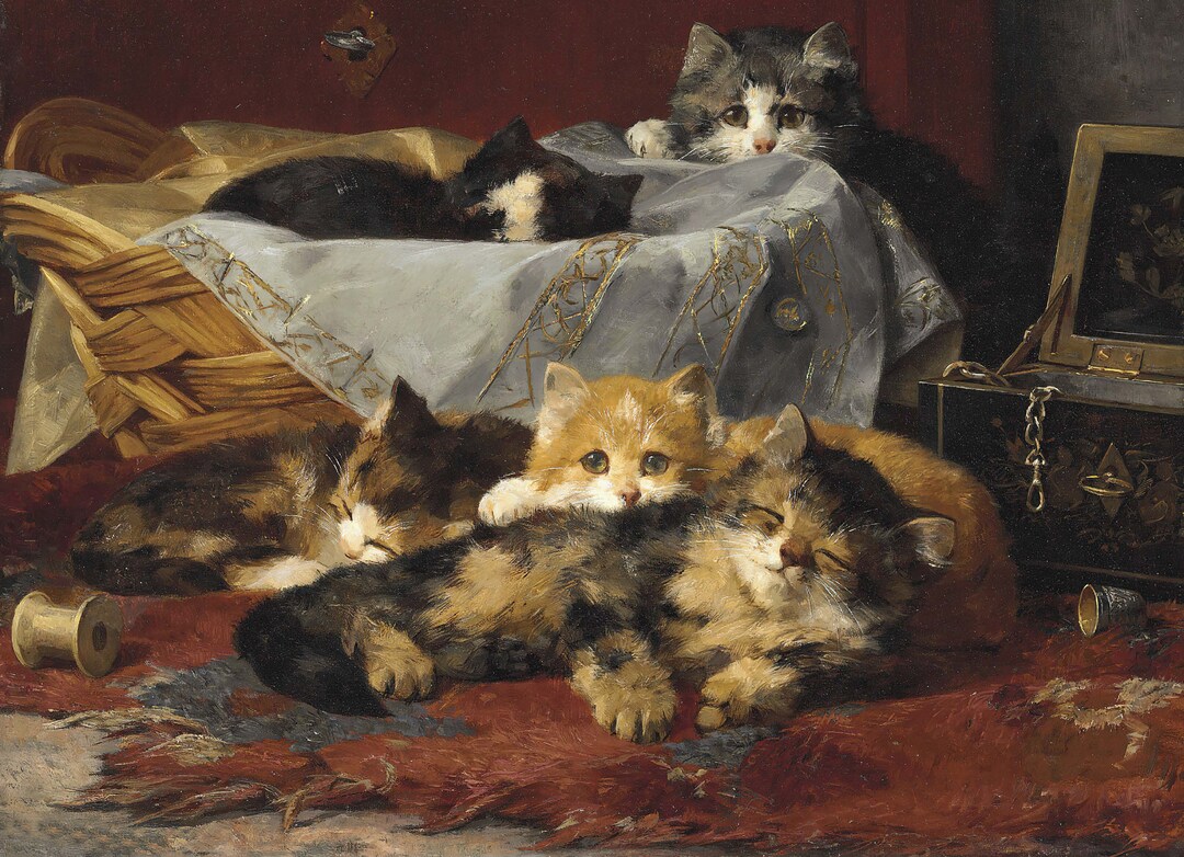 Kittens - Decoupage Paper for Furniture - Rice Paper - High Quality ...