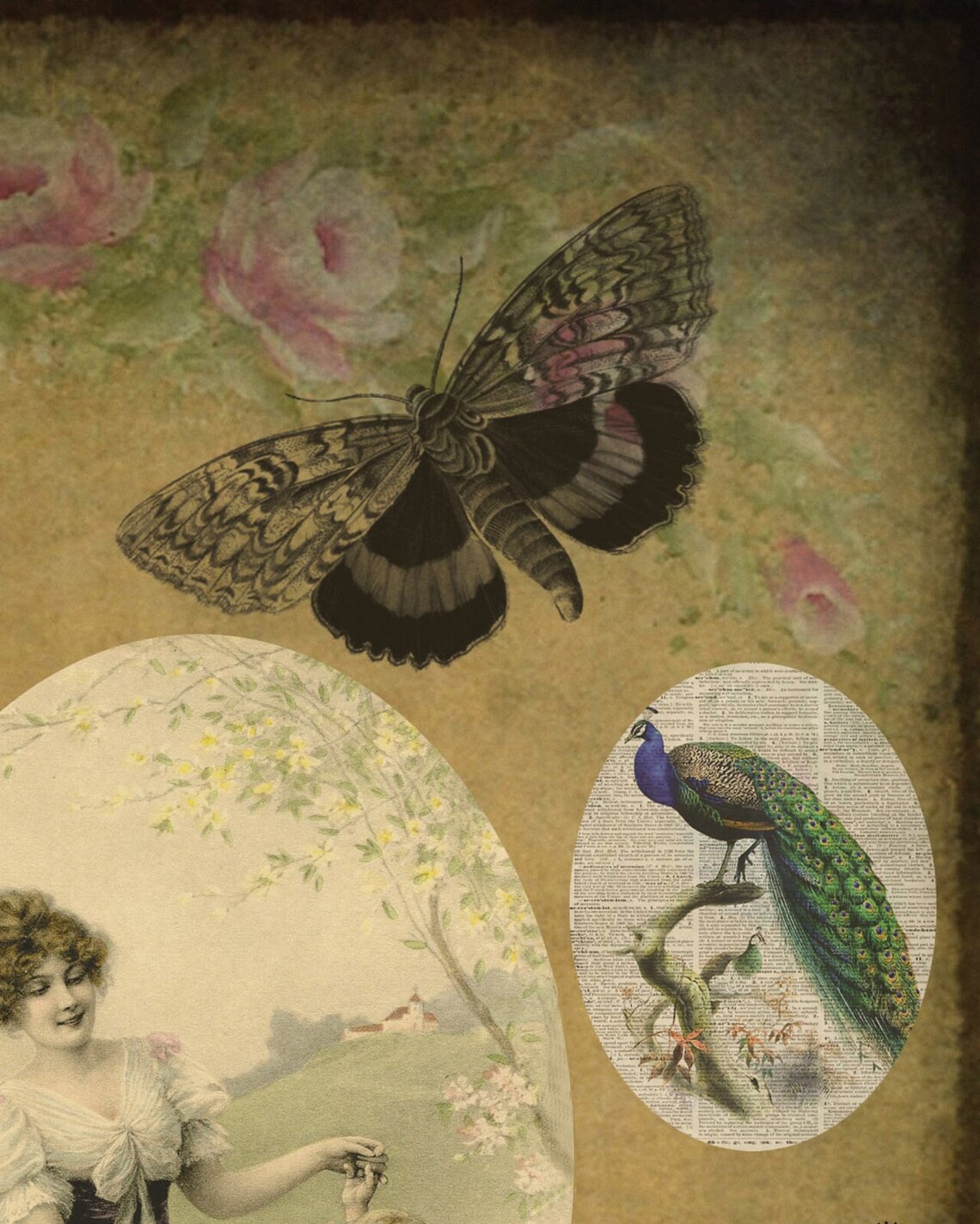 Mom & Child Vintage Decoupage Paper - Decoupage Art - Large Size Rice ...