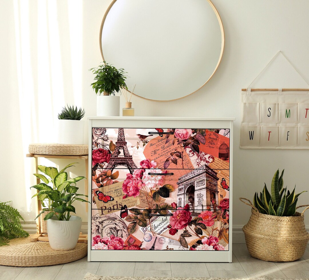 Paris Floral Decoupage Paper - Large Rice Paper for Decoupage ...