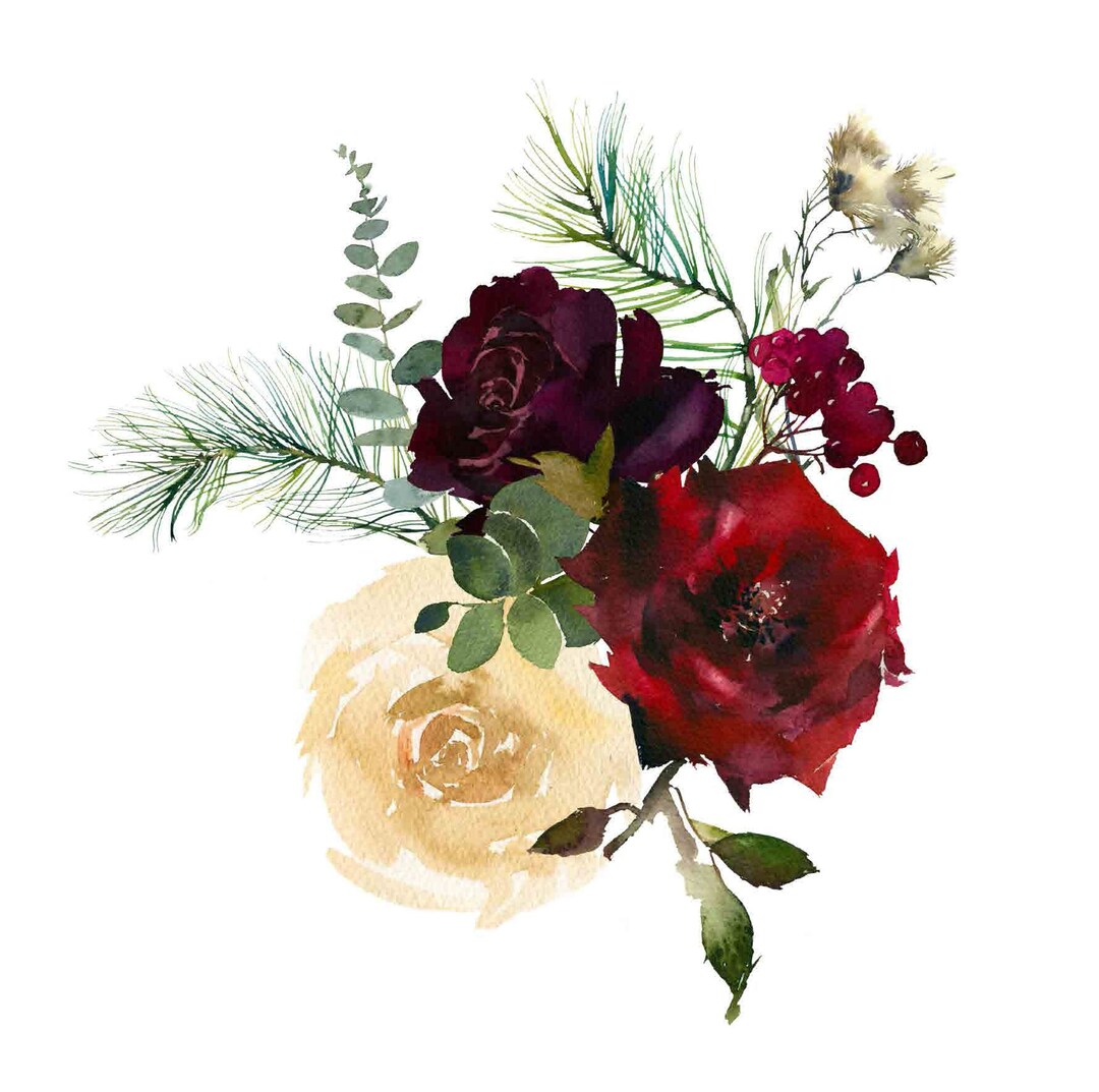 Watercolor Floral Rice Paper - Vintage Decoupage Paper for Furniture ...