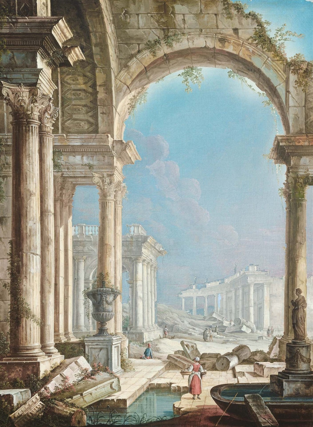 Ancient Rome Structures - Paper for Decoupage - Large Size Vintage ...