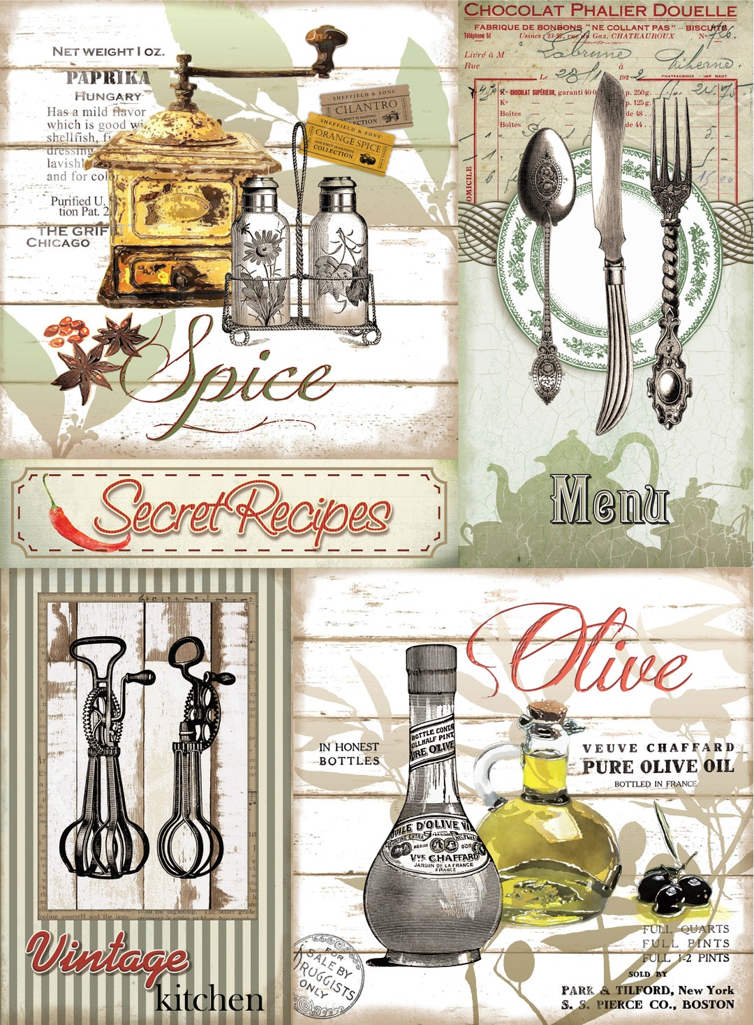 Large Rice Paper for Decoupage - Furniture Decoupage - Vintage ...