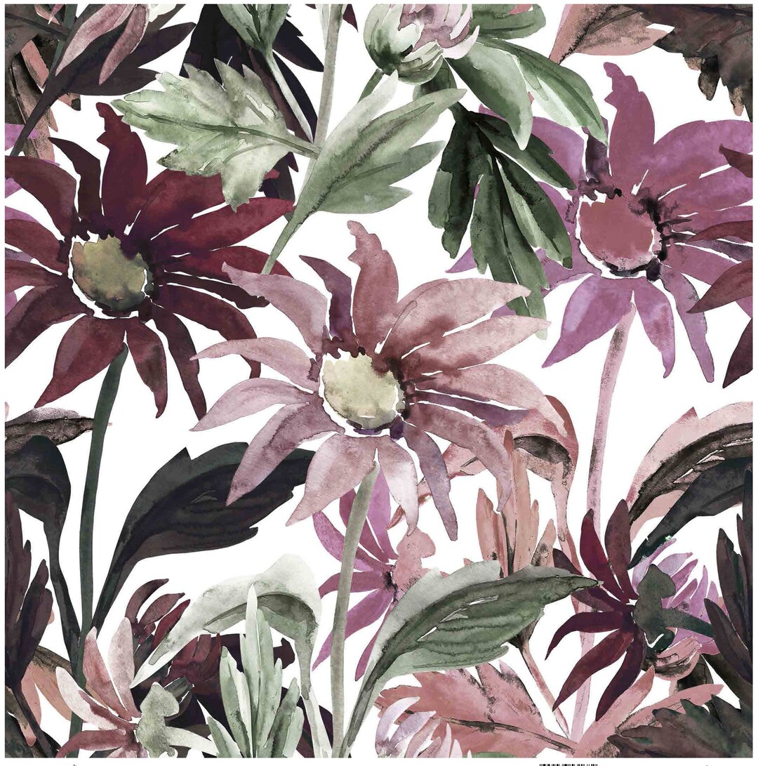 Watercolor Floral Rice Paper - Vintage Decoupage Paper for Furniture ...