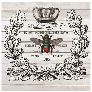 Bee - Paris France - Large Decoupage Paper for Furniture - Rice Paper ...