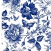 Blue Decoupage Paper for Furniture - Rice Paper Decoupage - Large ...