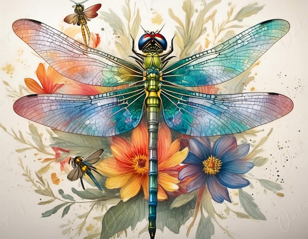 Dragonfly - Large Decoupage Paper for Furniture - Rice Paper ...
