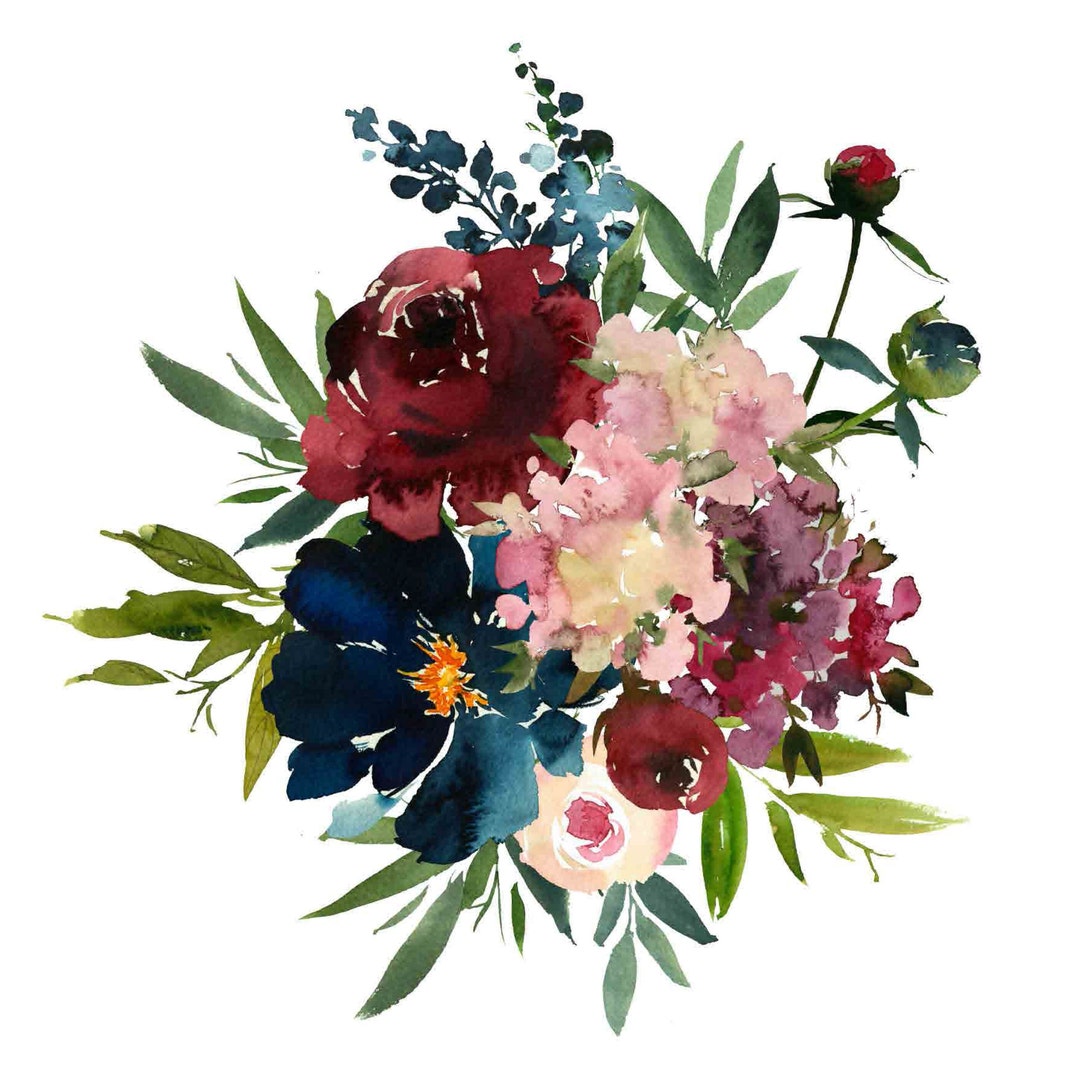 Watercolor Floral Rice Paper Vintage Decoupage Paper for Furniture ...