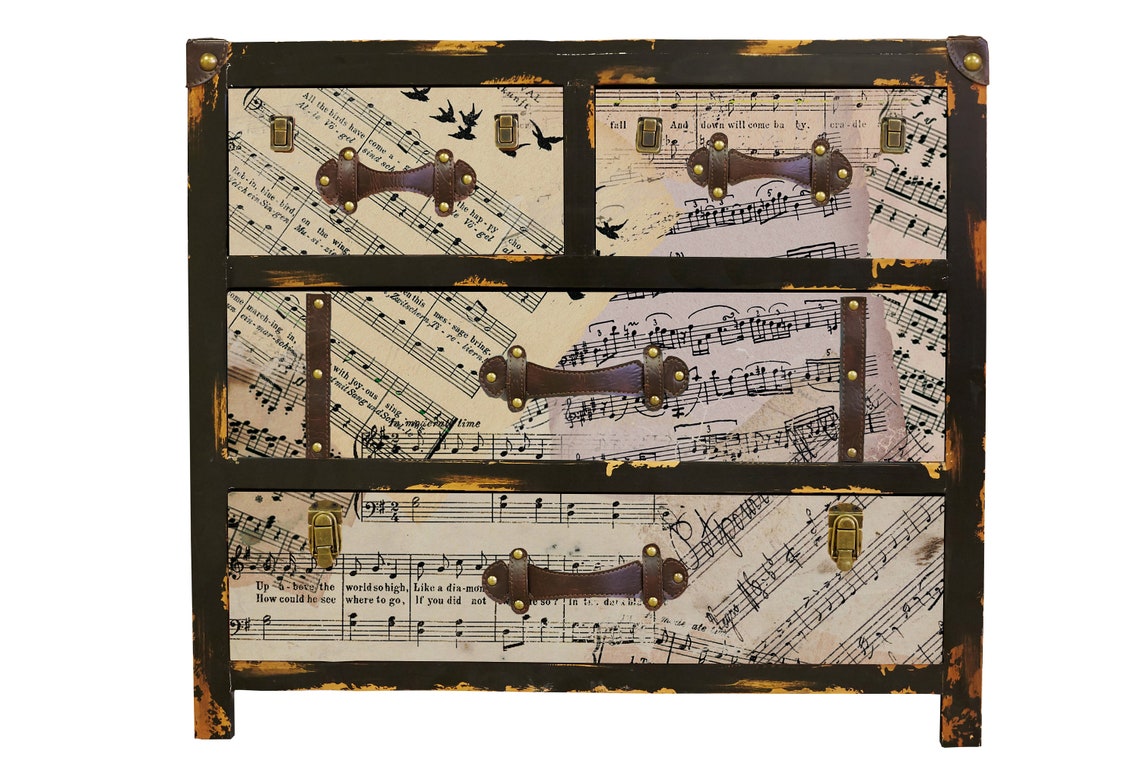 Large Music Notes Decoupage Paper - Rice Paper for Furniture Art - Etsy