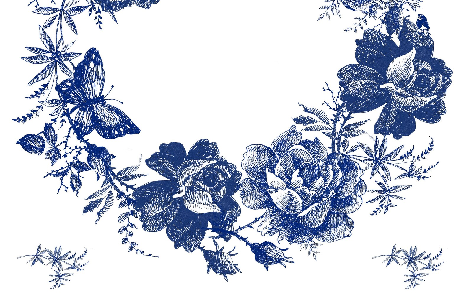 Blue Decoupage Paper for Furniture - Rice Paper Decoupage - Large ...