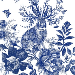 Blue Decoupage Paper for Furniture - Rice Paper Decoupage - Large ...