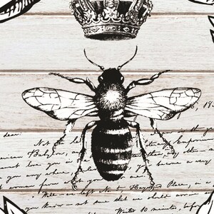Queen Bee - Handwrite - Large Decoupage Paper for Furniture - Rice ...