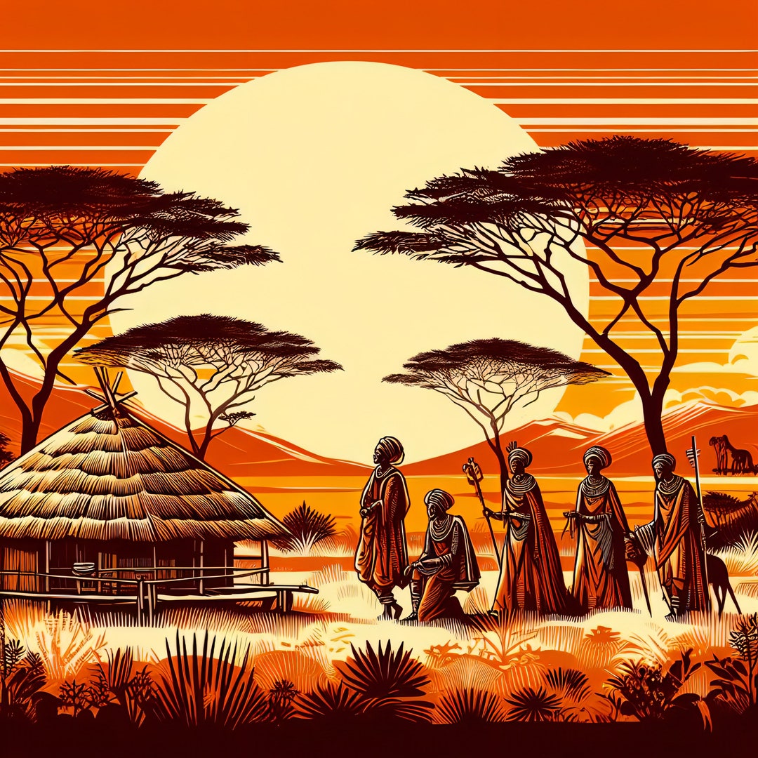 African Tribe - Decoupage Paper for Furniture - Rice Paper Decoupage ...