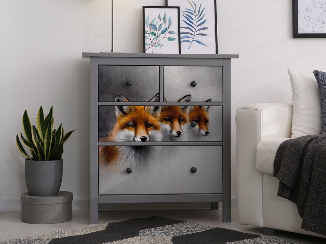 Fox Family - Large Decoupage Paper for Furniture - Rice Paper ...