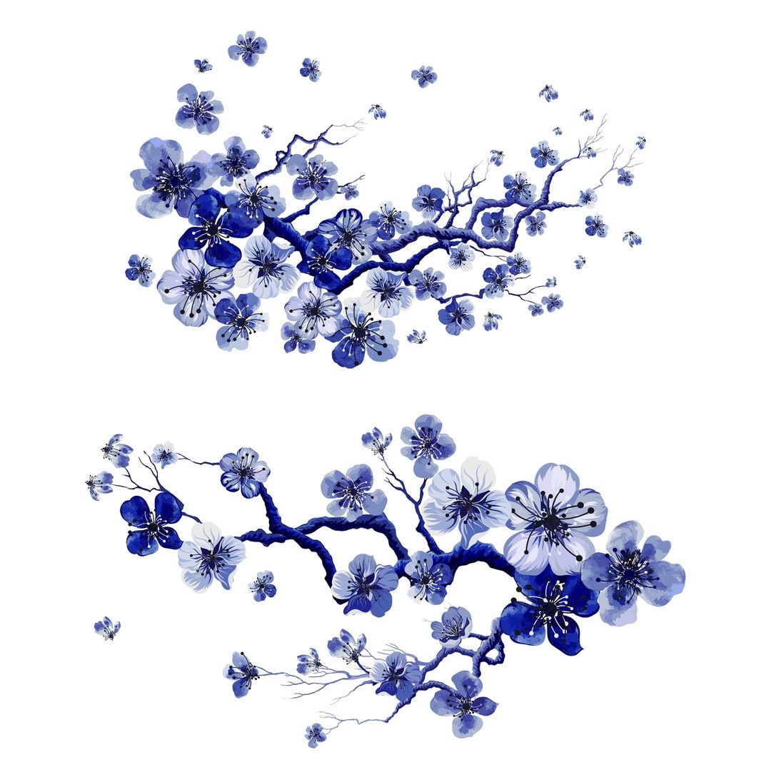 Acacia Blue Decoupage Paper for Furniture - Rice Paper Decoupage ...