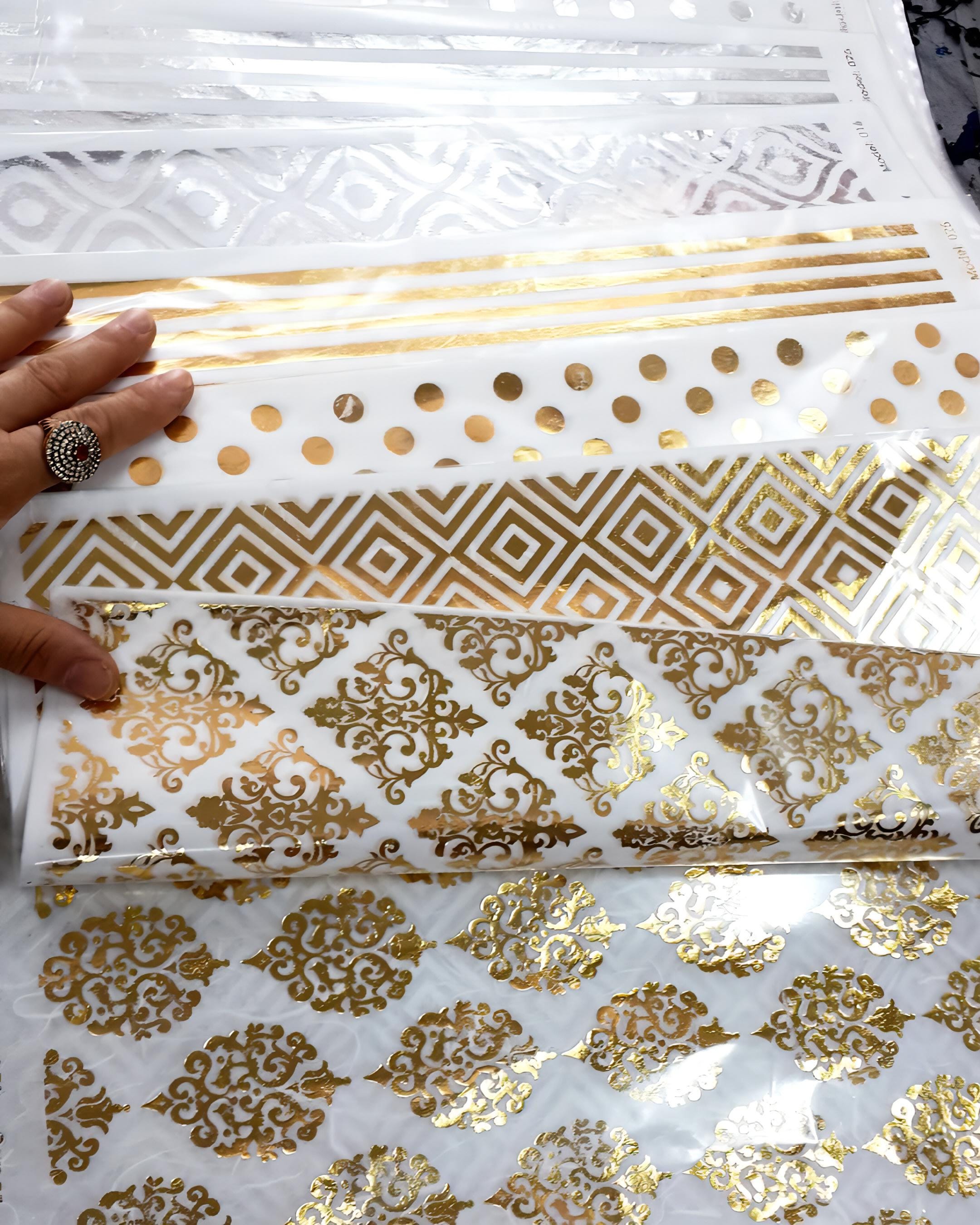 NEW! Gold Metal Leaf Decoupage Paper - A3 Size - Rice Paper With Gold ...