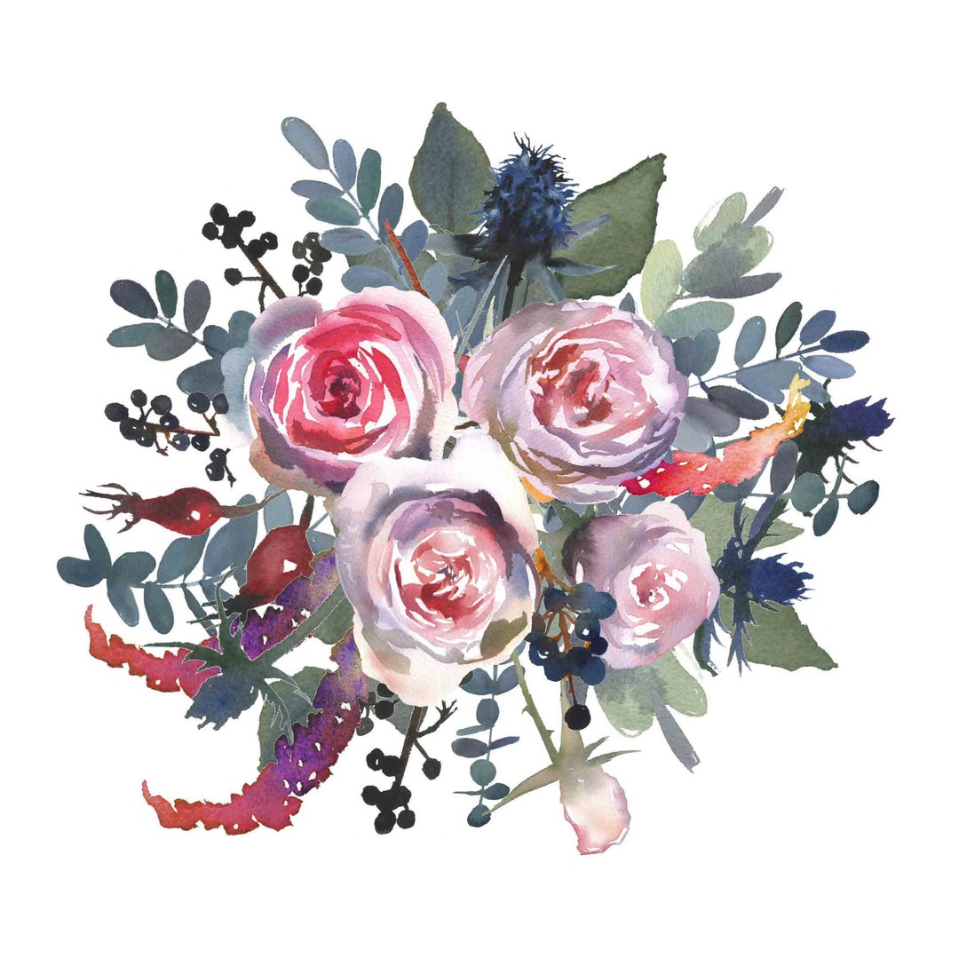 Watercolor Floral Rice Paper - Vintage Decoupage Paper for Furniture ...