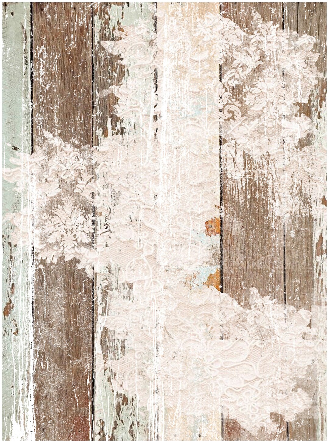 Large Rice Paper for Decoupage Furniture Decoupage Vintage Decoupage ...