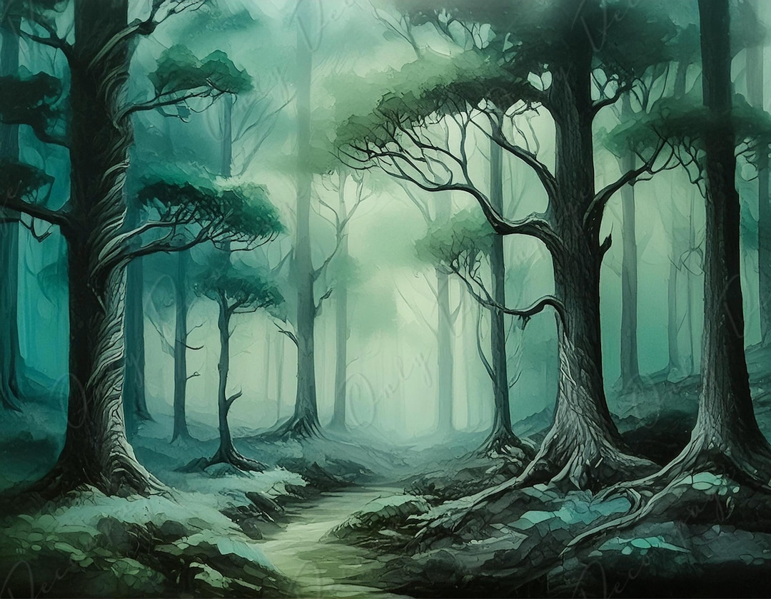 Green Forest - Large Decoupage Paper for Furniture - 6 Size Options - Etsy