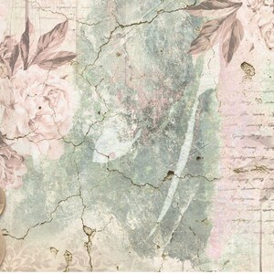 Old Wall Words Vintage Decoupage - Decoupage Art - Large Size Rice ...