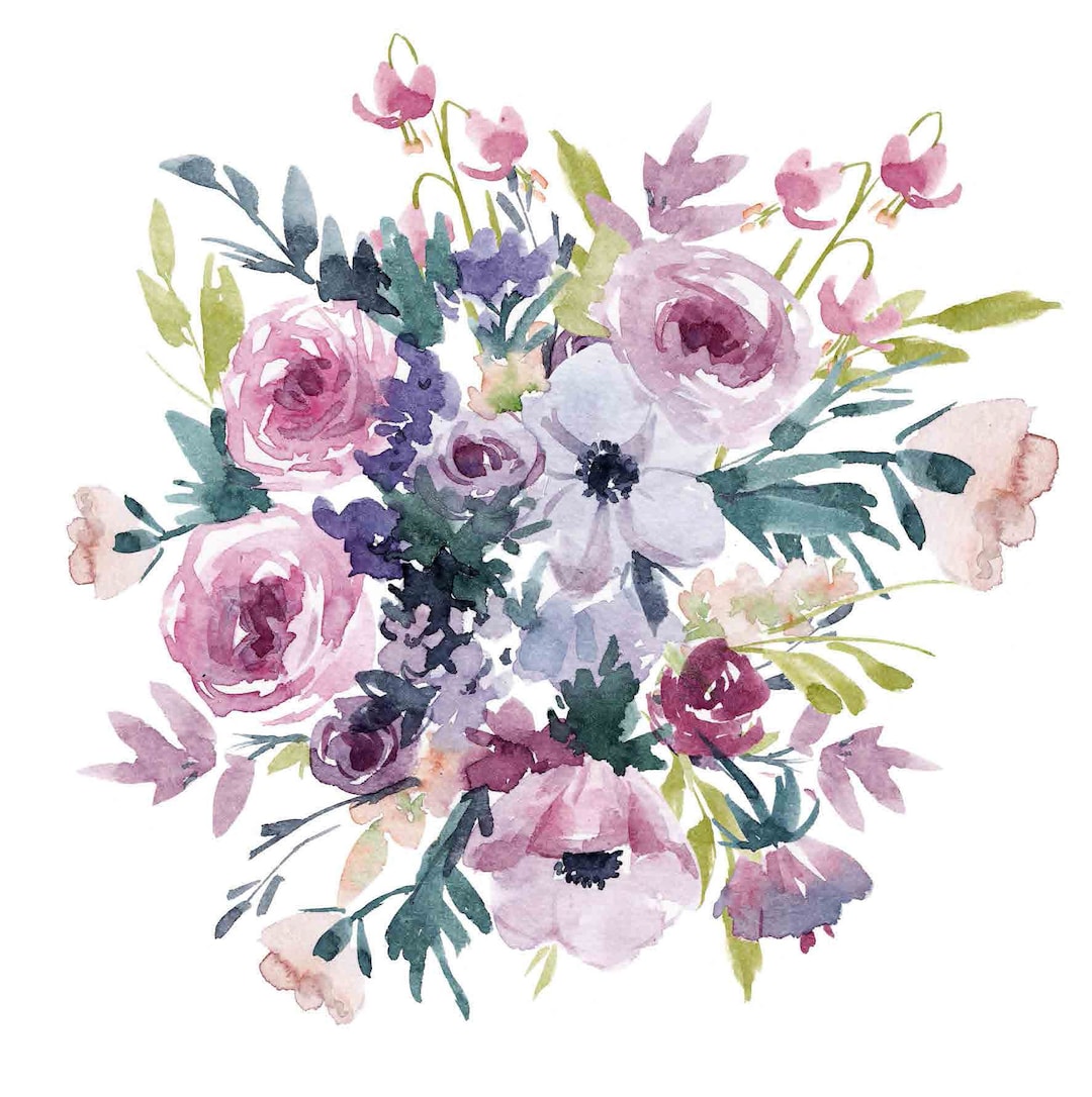 Watercolor Floral Rice Paper - Vintage Decoupage Paper for Furniture ...