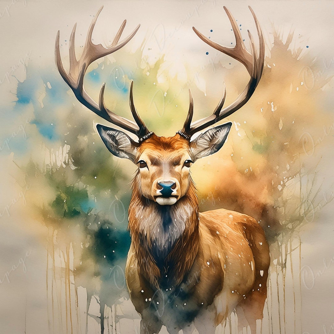 Deer - Decoupage Paper for Furniture - Rice Paper - Decoupage Paper ...