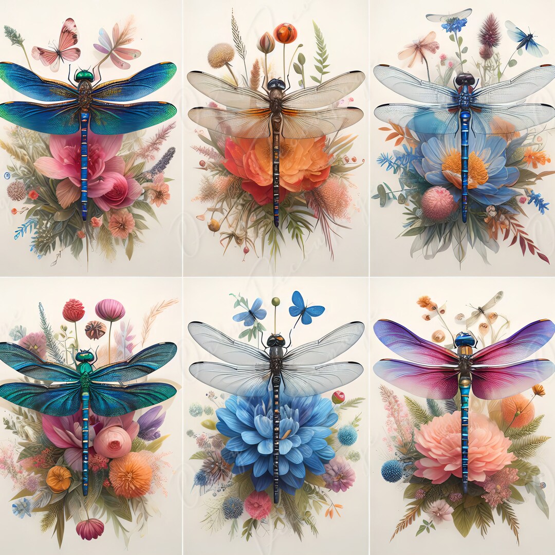 Large Decoupage Paper for Furniture - Dragonfly - Rice Paper ...