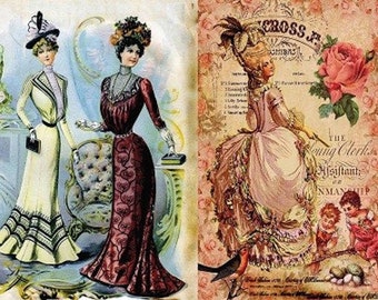 Decoupage Paper Vintage - Etsy