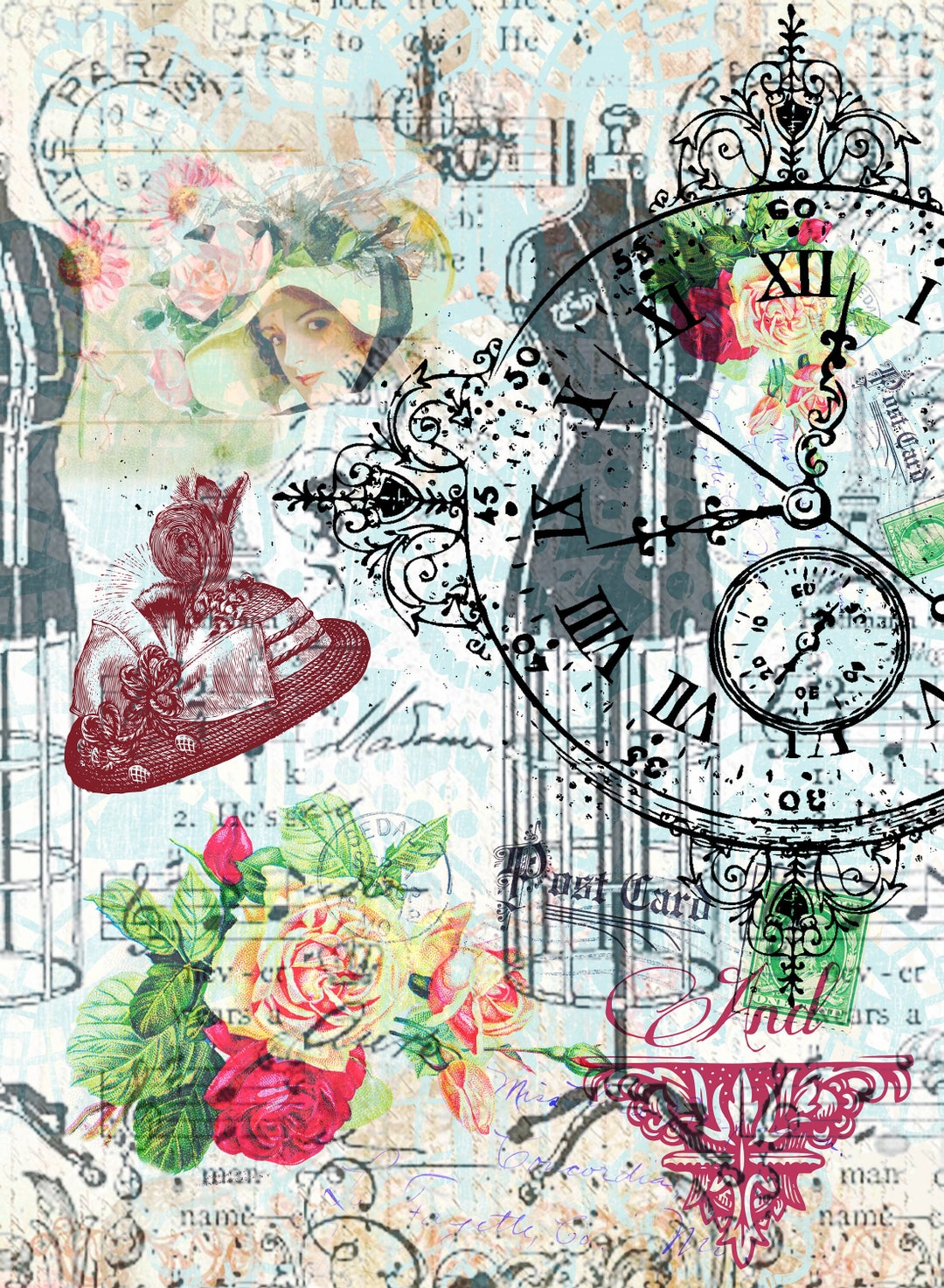 Large Decoupage Paper - Decoupage Art - Rice Paper for Decoupage ...