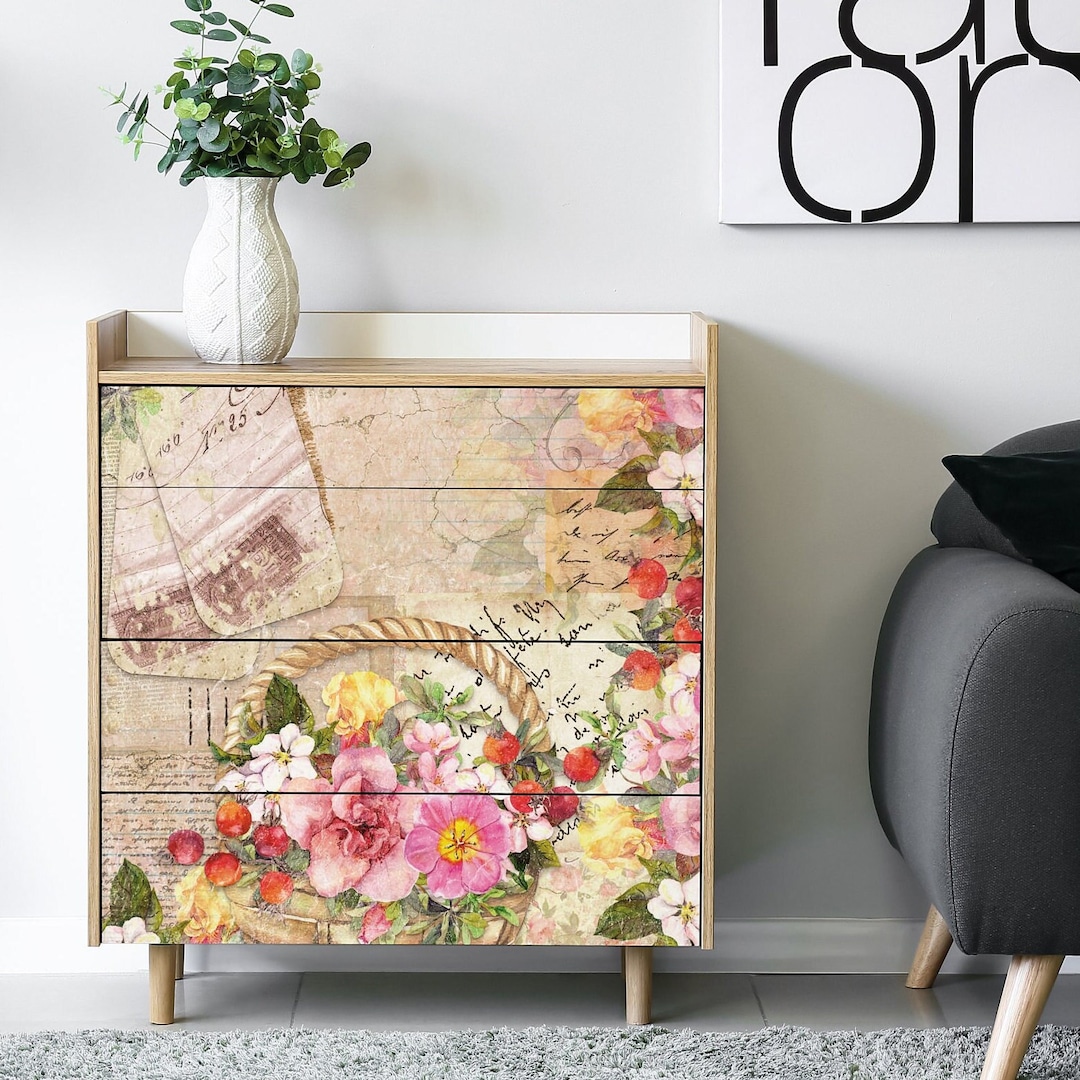 Vintage Floral Decoupage - Decoupage Art - Large Size Rice Paper for ...