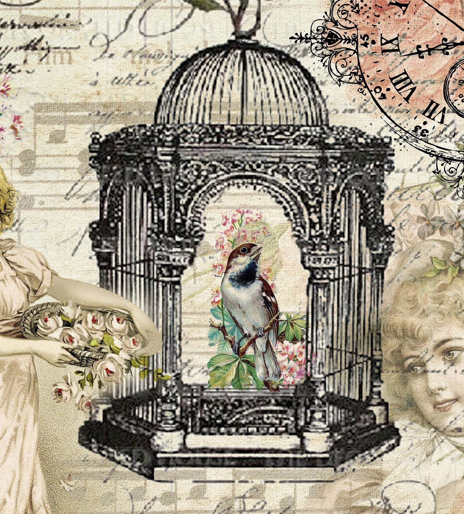 Large Decoupage Paper - Decoupage Art - Rice Paper for Decoupage ...