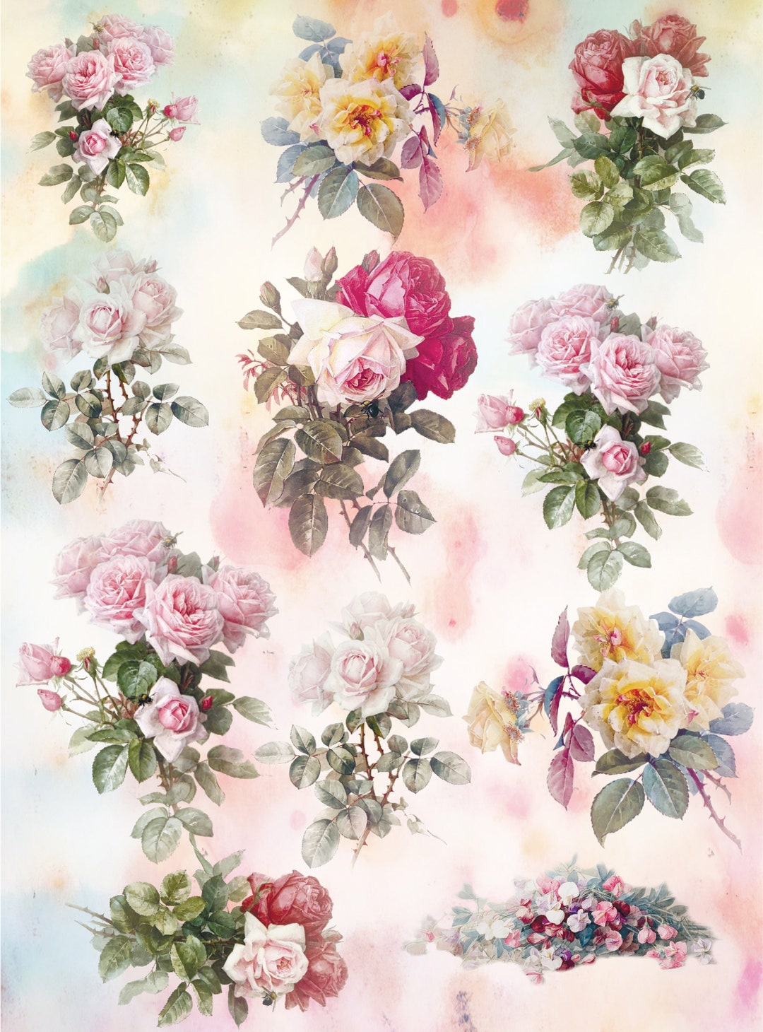 Large Decoupage Paper - Decoupage Art - Rice Paper for Decoupage ...